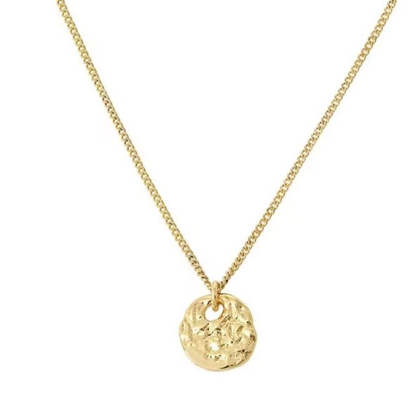 All Saints | Jewelry | Allsaints Hammered Coin Short Pendant Necklace ...